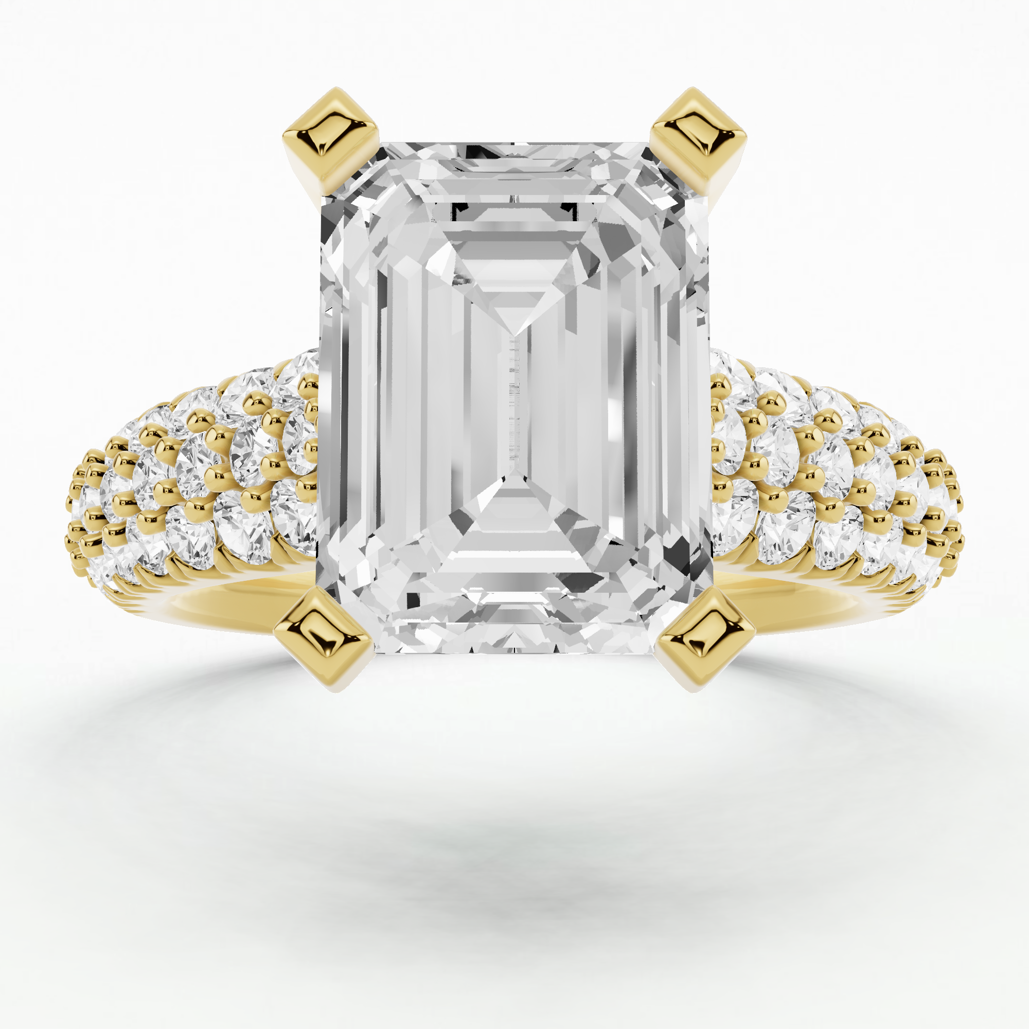 Oasis Solitaire Ring - Emerald Cut – Dream Diamonds Jewellery