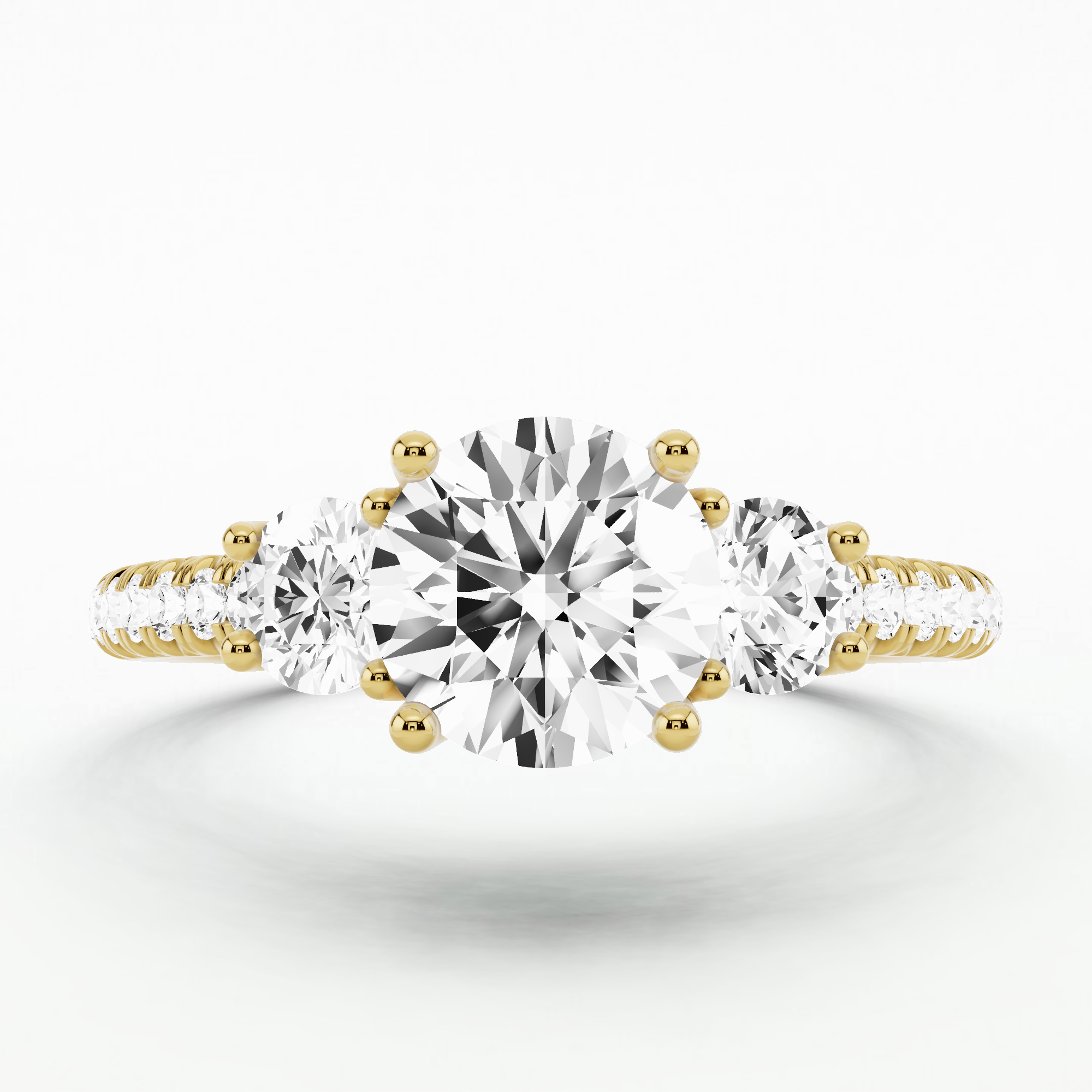 Classic Triad Solitaire Ring - Round – Dream Diamonds Jewellery